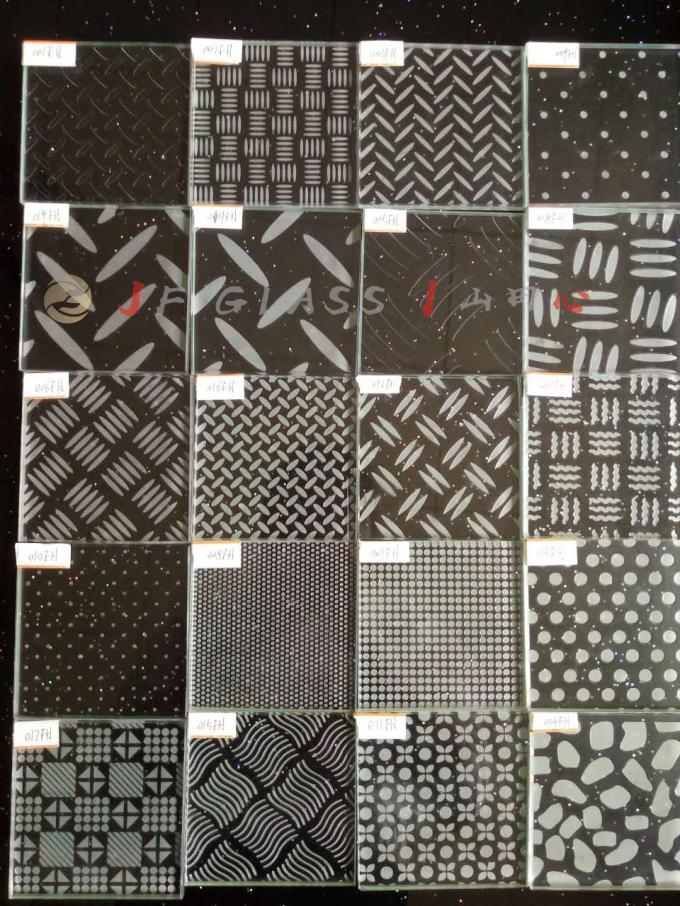 Flat Acid Etched EN12150-1 5MM Shower Enclosure Glass