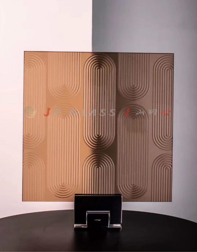 Colorful Brown Laminated 19mm Standard Glass Panels